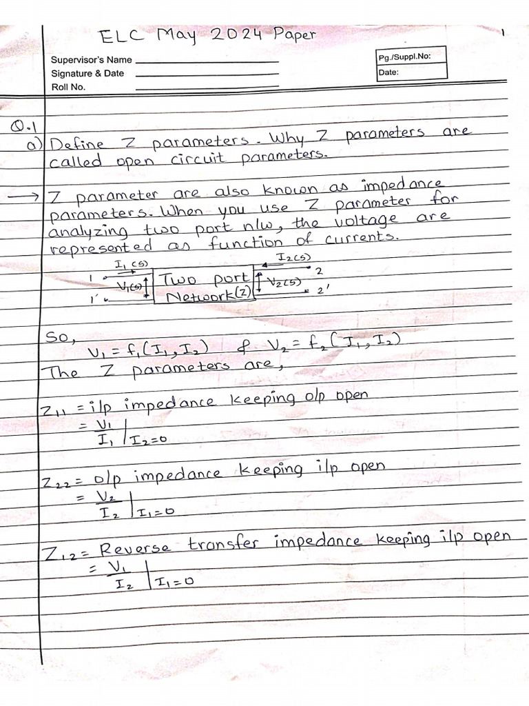 ELC-May 24 Endsem Part II | PDF