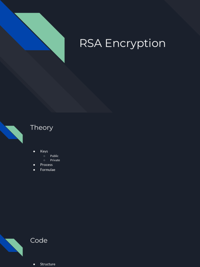 RSA Encryption: Theory and Code Guide | PDF