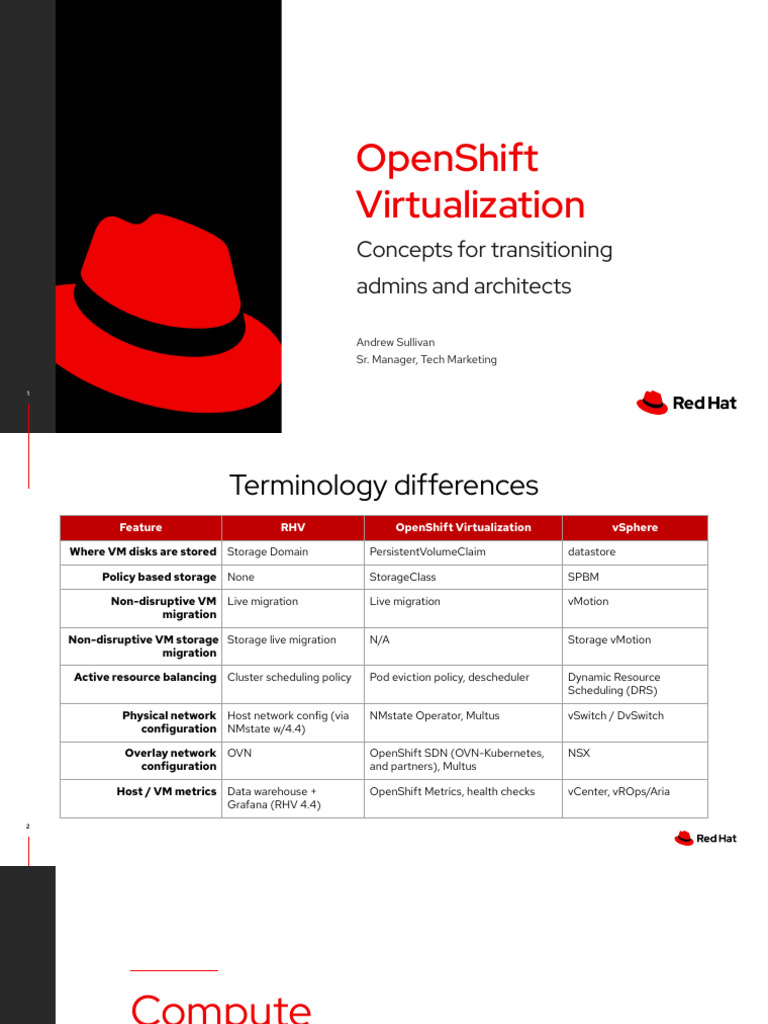 OpenShift Virtualization Concepts for Transitioning Admins and Architects | PDF | Virtualization ...