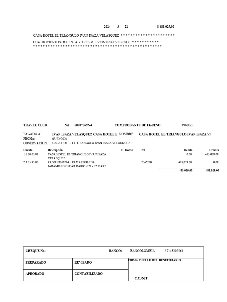 Casa Hotel El Triangulo Ivan Isaza Velasquez Egreso 196068 | PDF ...
