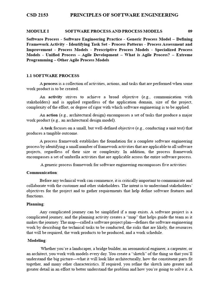 SE MODULE 1 | PDF | Software Prototyping | Software Development Process