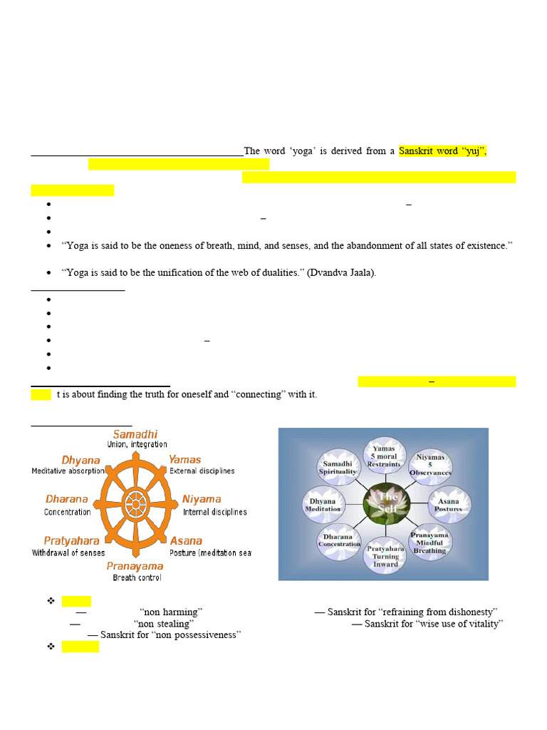 Ch.3 Notes | PDF | Yoga