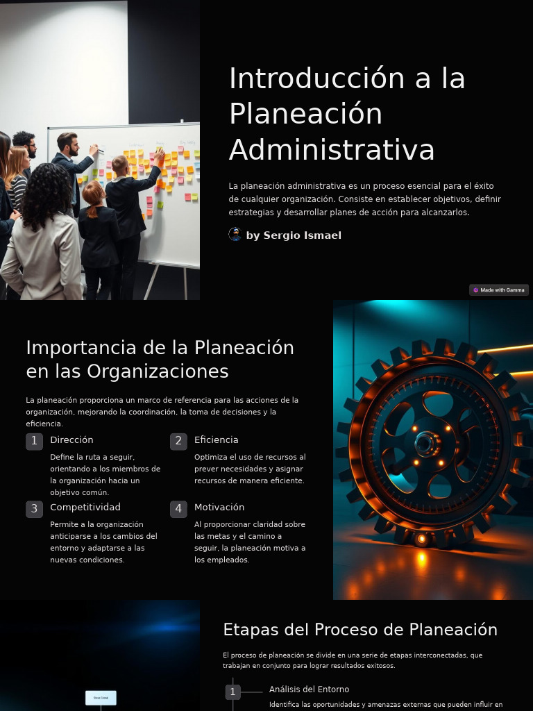Introduccion A La Planeacion Administrativa | PDF | Planificación | Economias