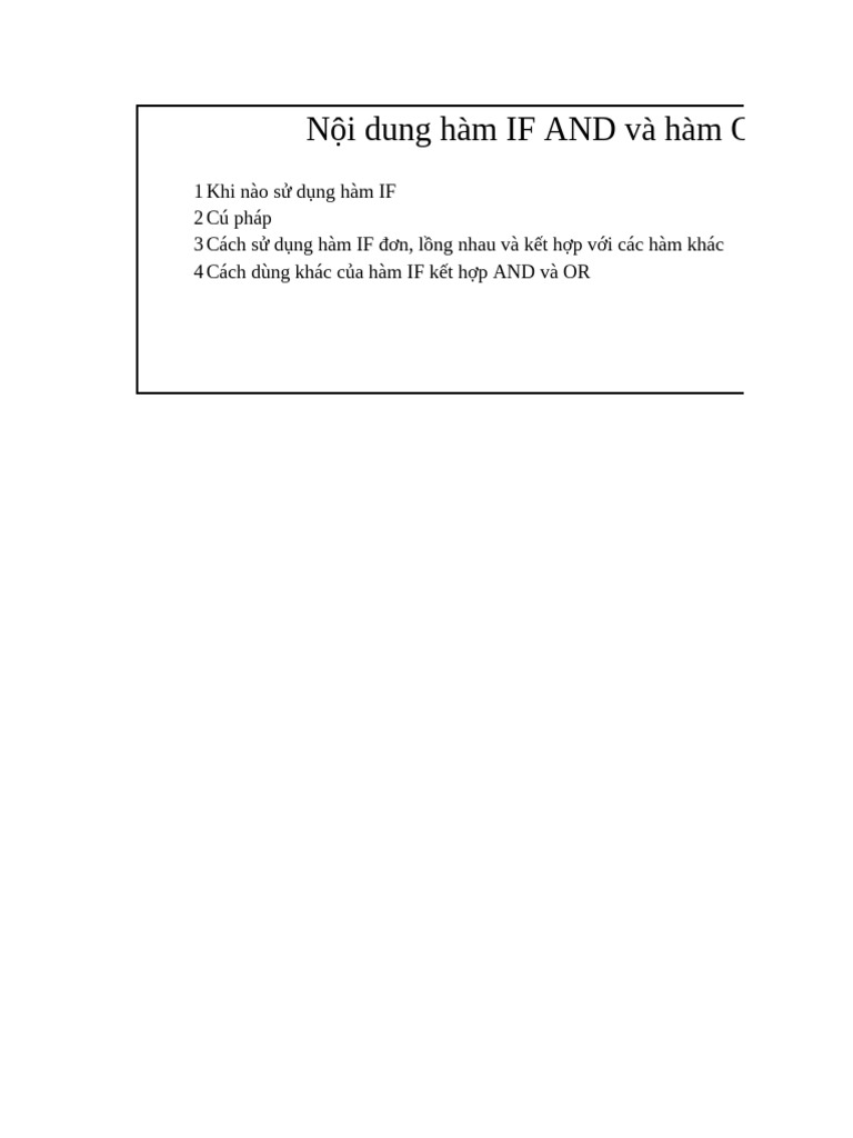 Ham IF AND OR | PDF
