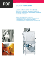 Ecolab EC-44 Dishmachine Overview | PDF | Water | Electrical Engineering