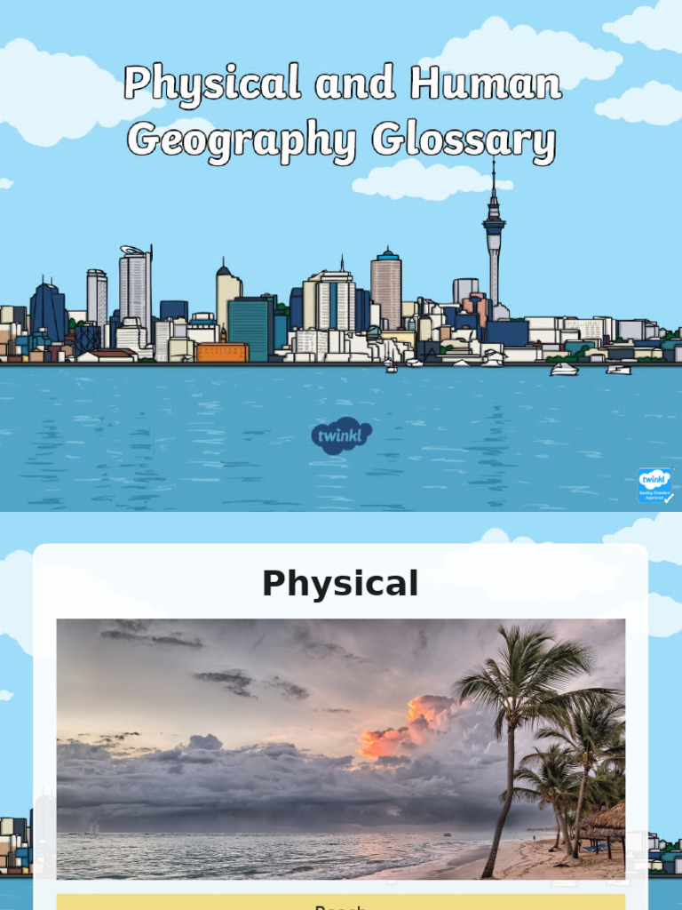 T TP 896 Ks1 Physical and Human Geography Glossary Powerpoint Ver 2 ...
