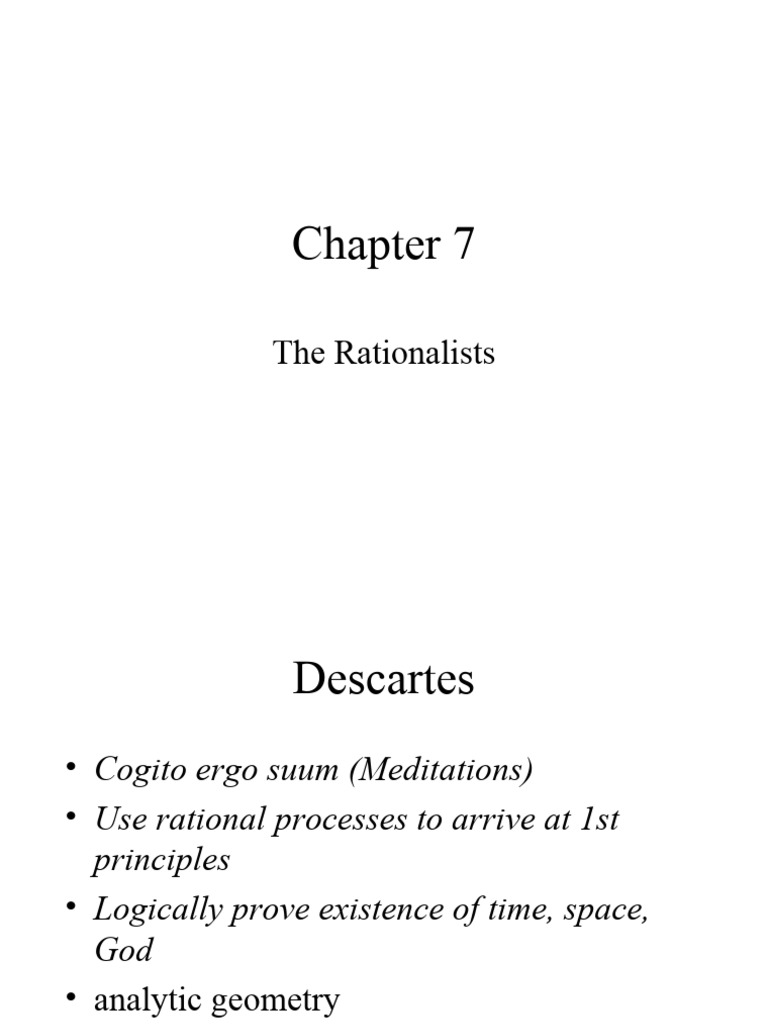 Chapter7 120529195814 Phpapp02 | PDF | Rationalism | René Descartes