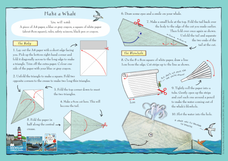 Draw Eyes and Smile on Your Whale | PDF