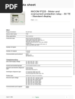 Datasheet Easergy MiCOM P14x - P143 - E-N - J | PDF | Power Supply | Equipment