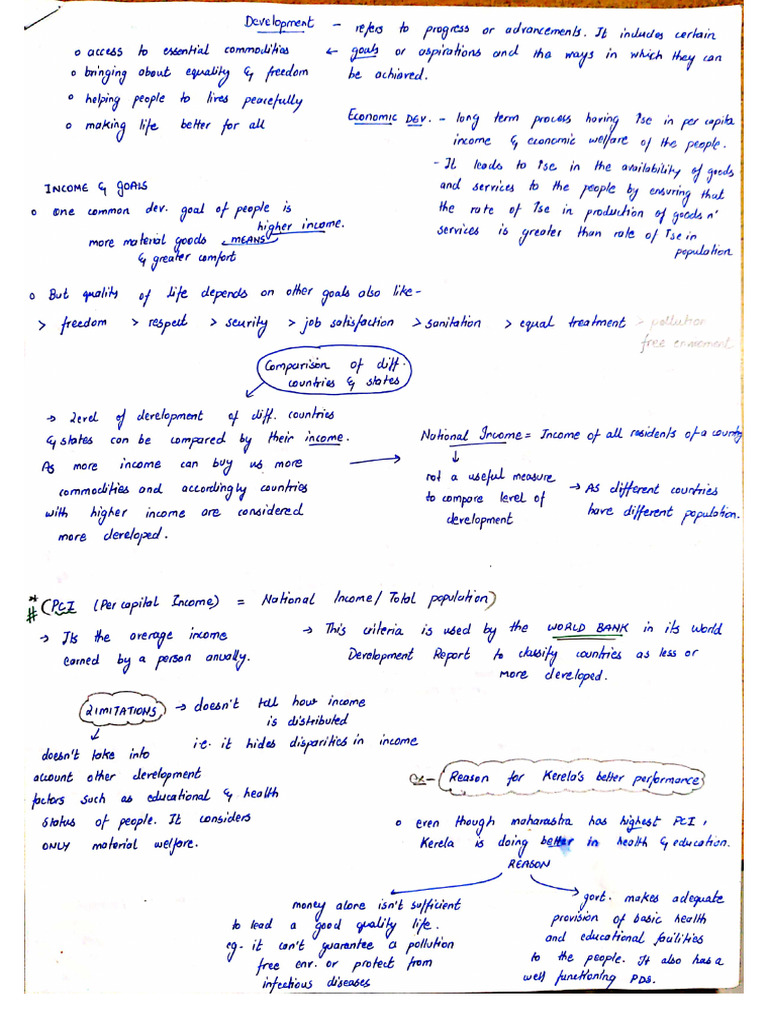 @ALPHA CLASS 10 Economics Short Notes 240614 181916 | PDF