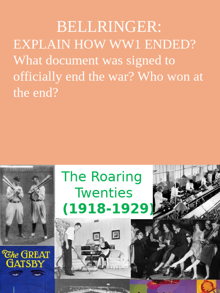 1920s Power Point | PDF | Nativism (Politics) | Ku Klux Klan