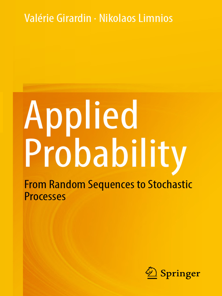 Applied Probability (Girardin, Valérie - Limnios, Nikolaos) | PDF | Stochastic Process | Probability