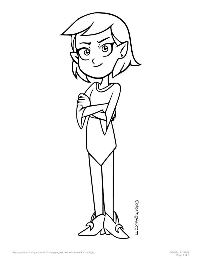 Amity Blight Coloring Pages | PDF