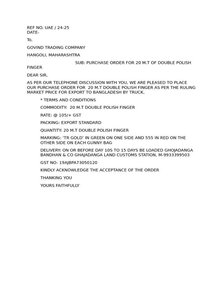 Goving Tarding Company | PDF