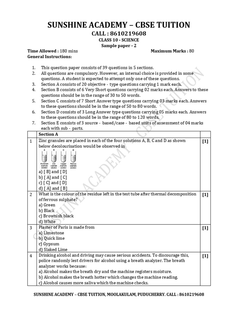 Sunshine Sci Sqp 2 | PDF | Neuron | Magnetic Field