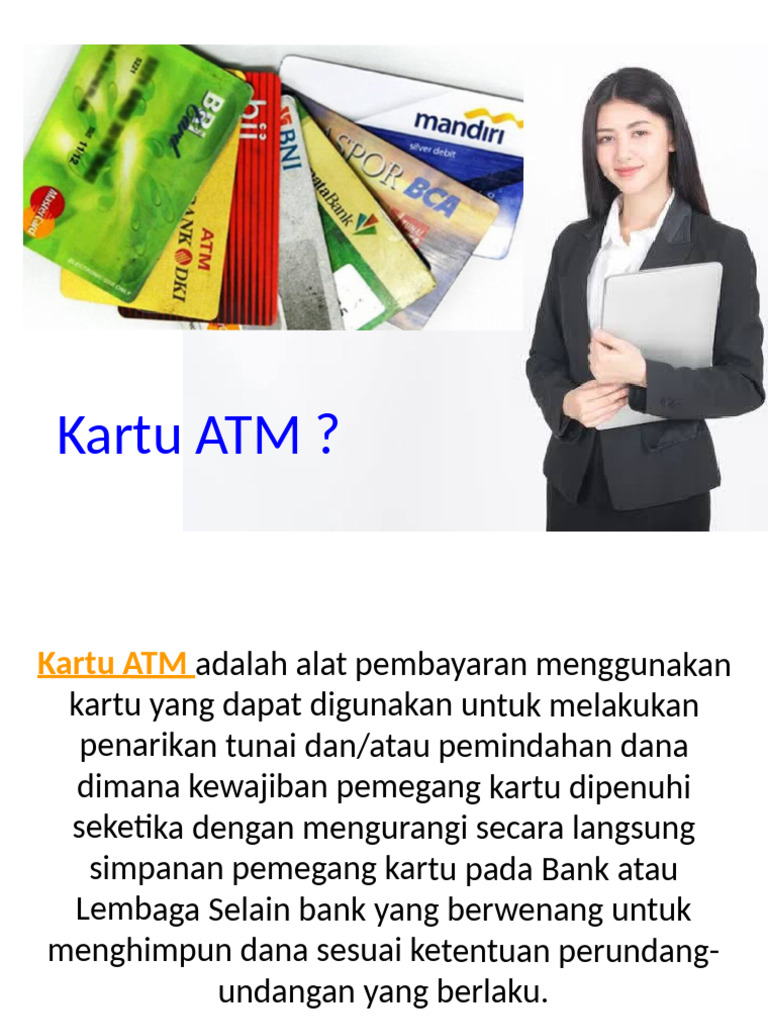 Contoh PPT Perbankan - Materi - Kartu Atm | PDF