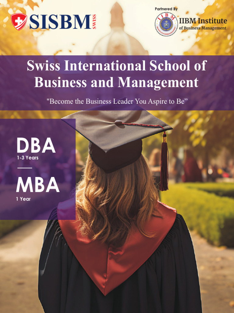 DBA Mba Sisbm Prospectus-1 | PDF | Master Of Business Administration ...