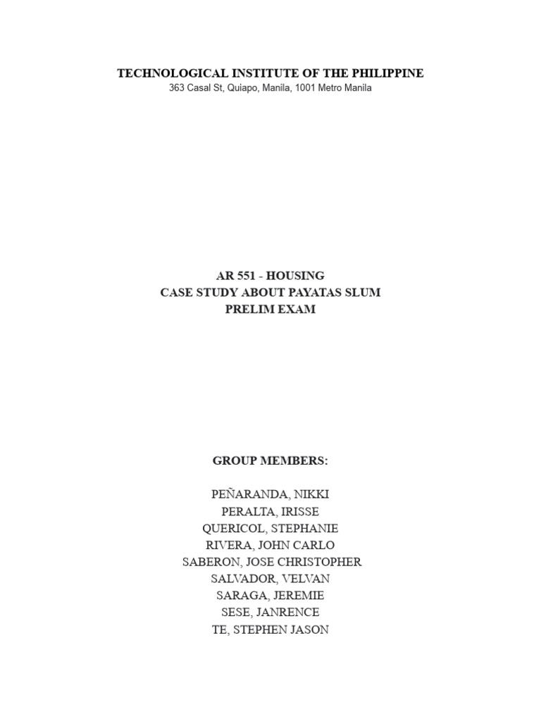 Payatas-Slum-Case-Study | PDF | Waste | Waste Management