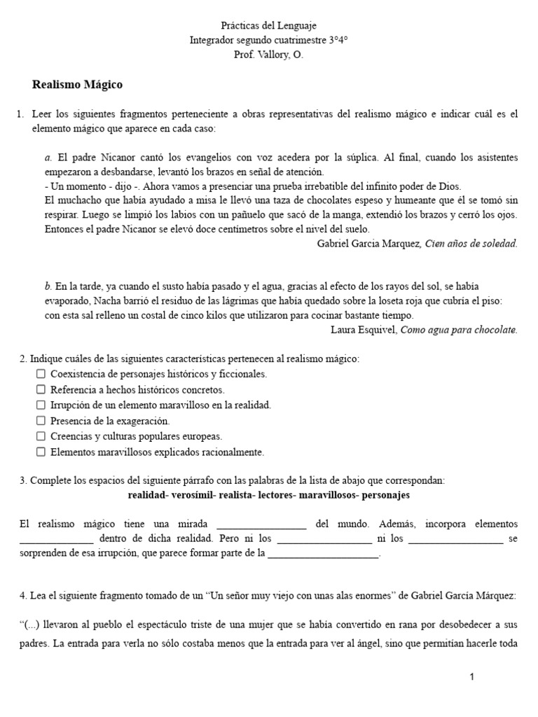 Análisis de Realismo Mágico y Ciencia Ficción | PDF