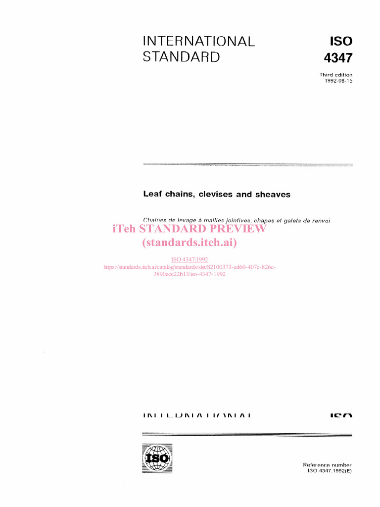 ISO-4347-1992 | PDF | International Organization For Standardization