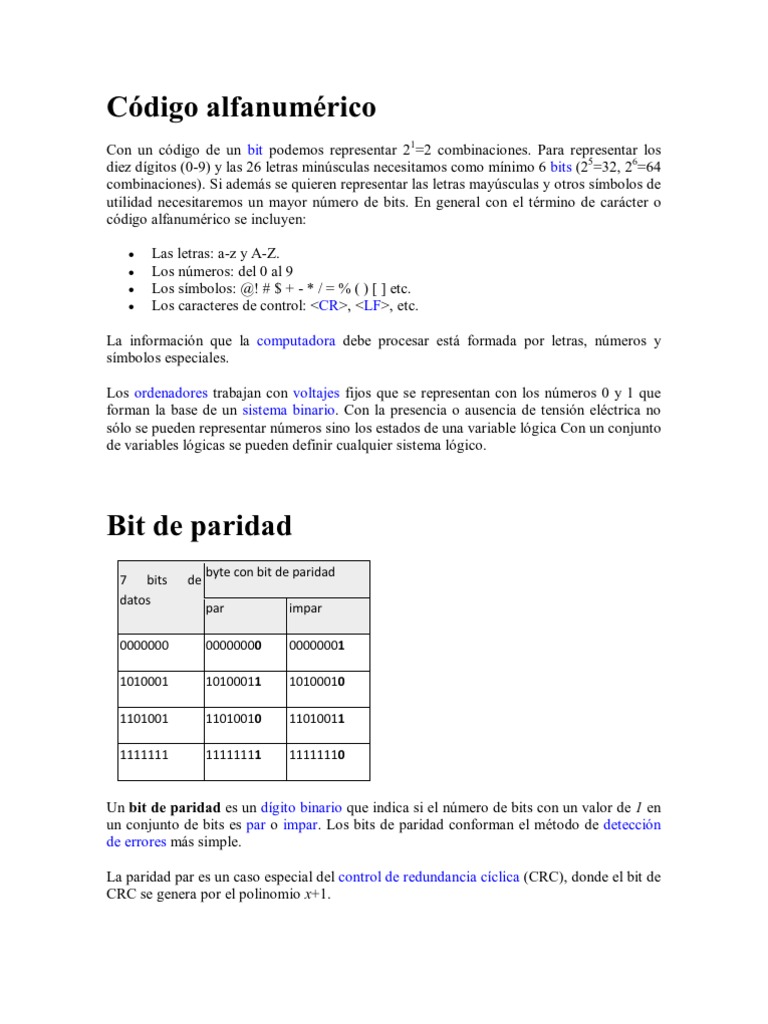 Código Alfanumérico | PDF