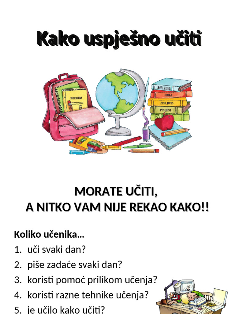 Kako Uspješno Učiti | PDF