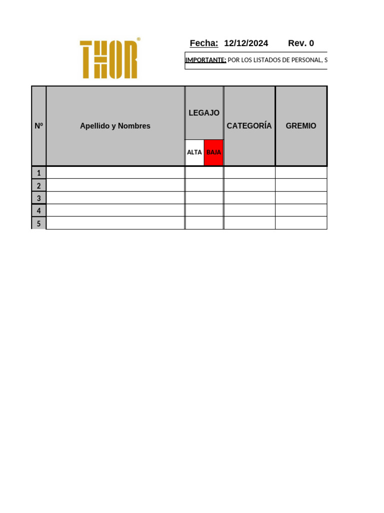 Form 41 Rev 0 Control de Entrega de EPP | PDF
