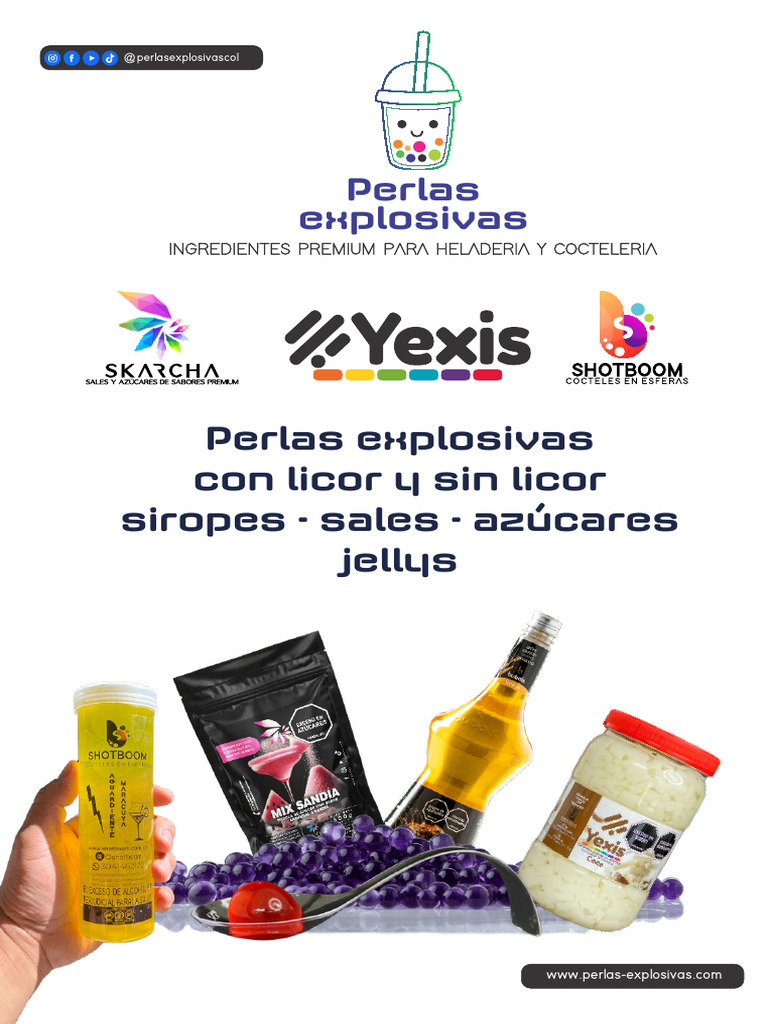 Catalogo Perlas Explosivas | PDF | Bebida