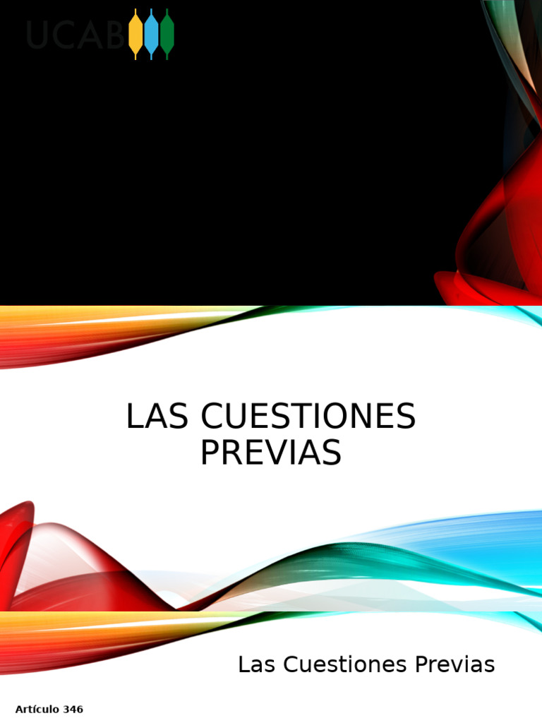 Unidad III Las Cuestiones Previas | PDF | Jurisdicción | Demanda judicial