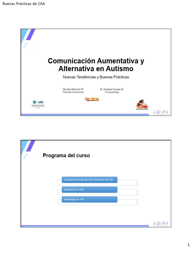 Introducción y Principios de CAA - Comunicación Aumentativa y ...