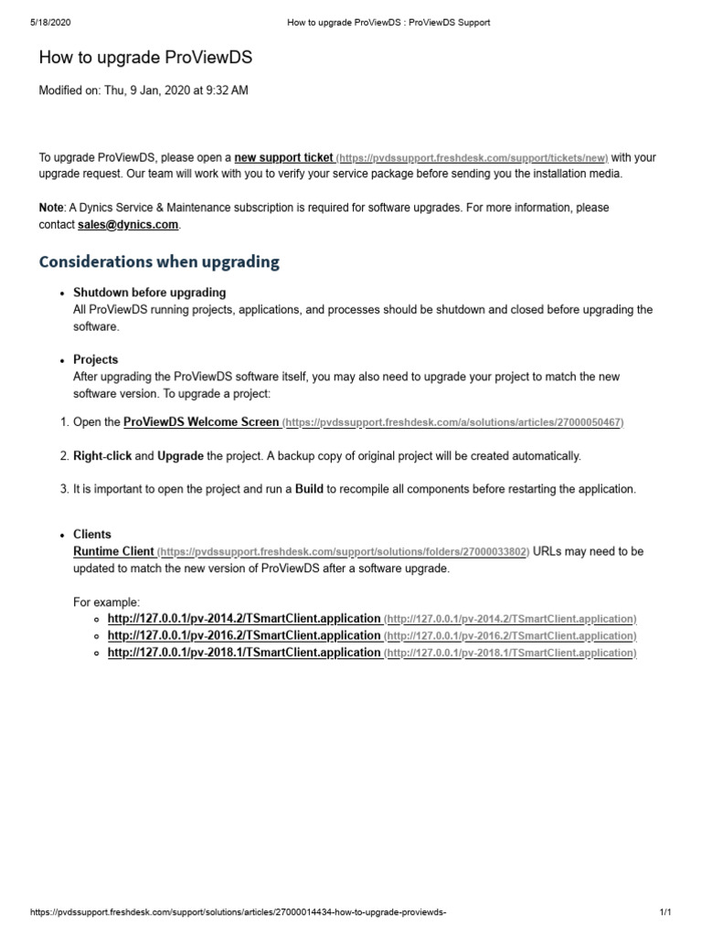 ProviewDS - How To Upgrade | PDF