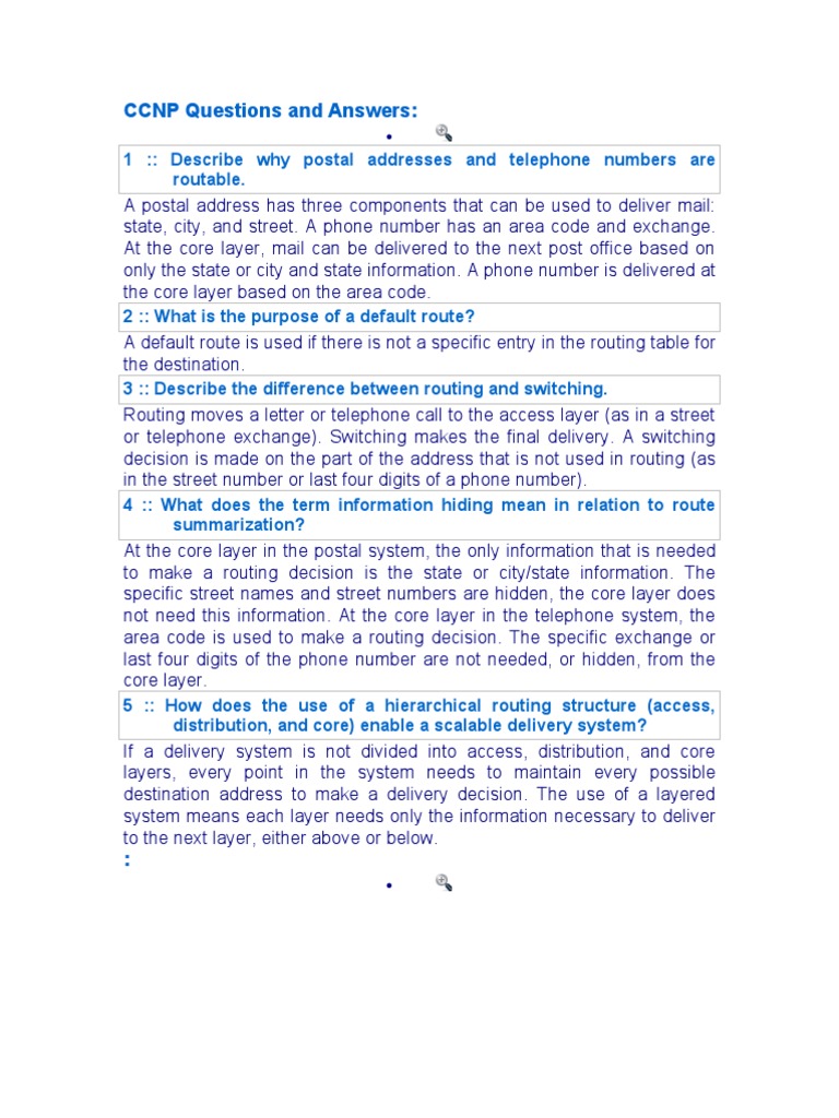 Ccnp Questions And Answers Pdf Ip Address Multicast