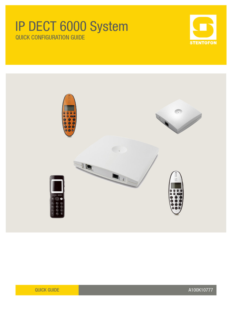 A100K10777 IP DECT Quick Configuration | PDF | Session Initiation ...