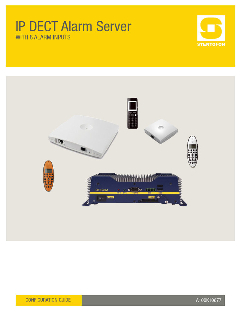 A100K10677 IP DECT Alarm Server Configuration | PDF | Server (Computing ...