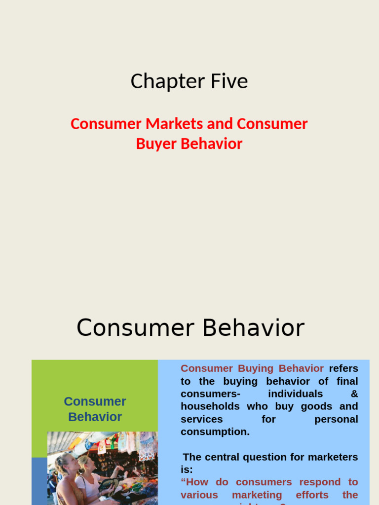 5 | PDF | Consumer Behaviour | Behavior