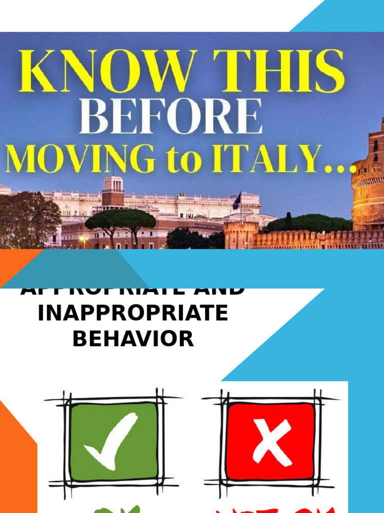 Appropriate and Inappropriate Behavior | PDF