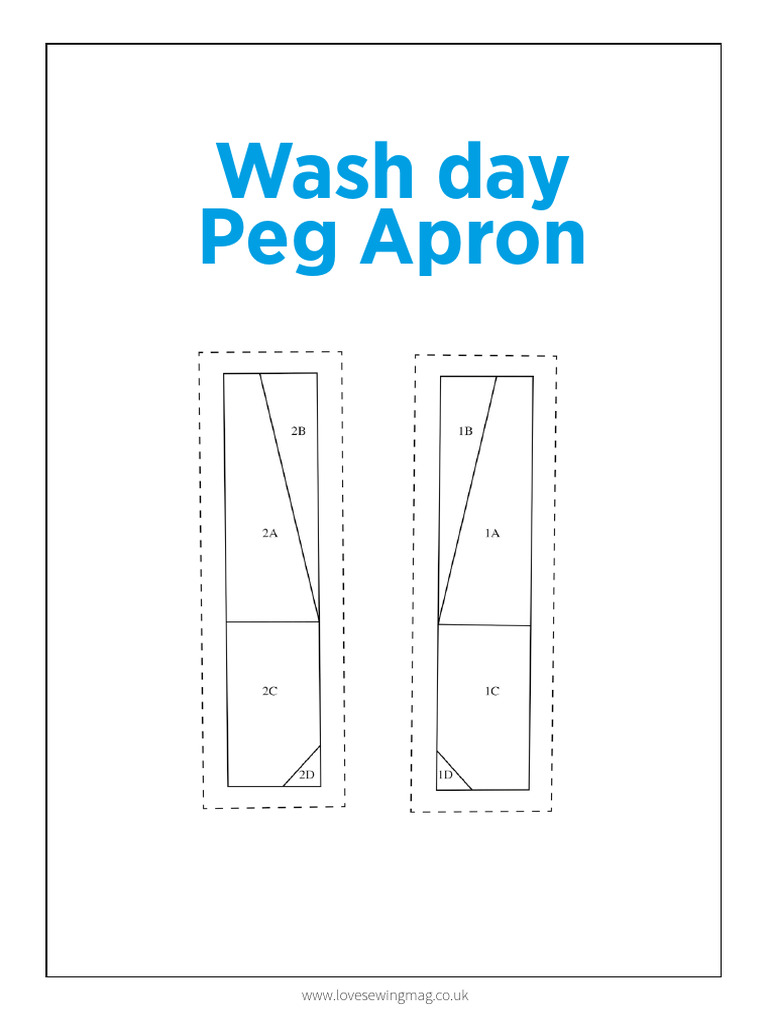 Wash Day Peg Apron | PDF