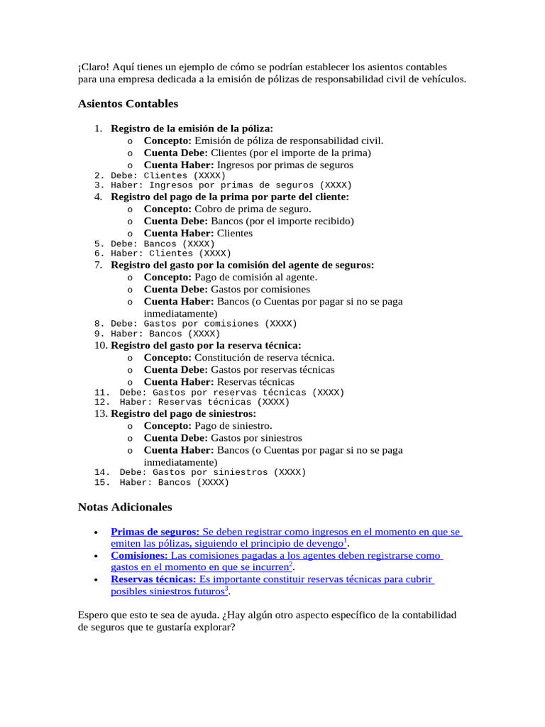 Contabilidad De Seguros Pdf Seguro Contabilidad