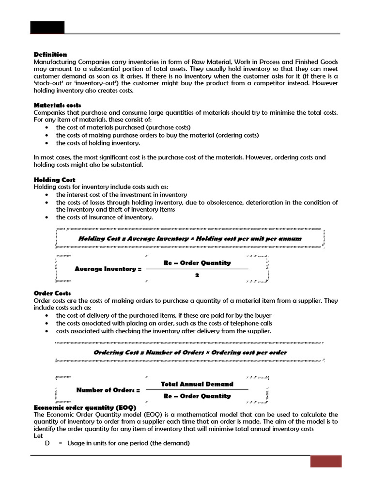 Inventory Management PDF | PDF | Inventory | Lean Manufacturing