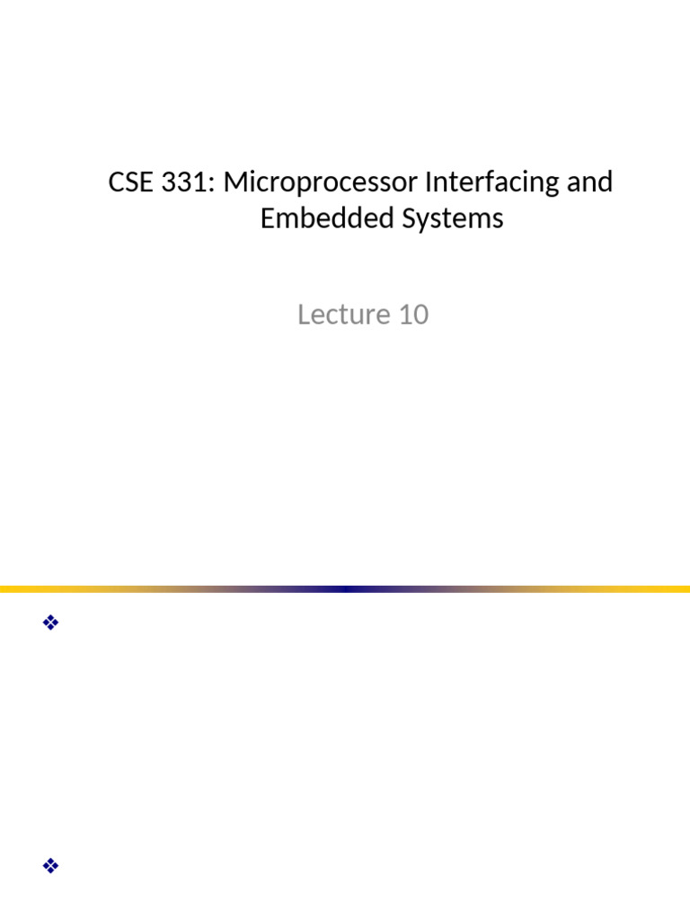 Lecture 10 | PDF | Bit | Central Processing Unit