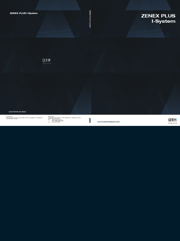 Zenex Plus I-System Catalogue (Fixture, Prosthetic) | PDF | Dental ...