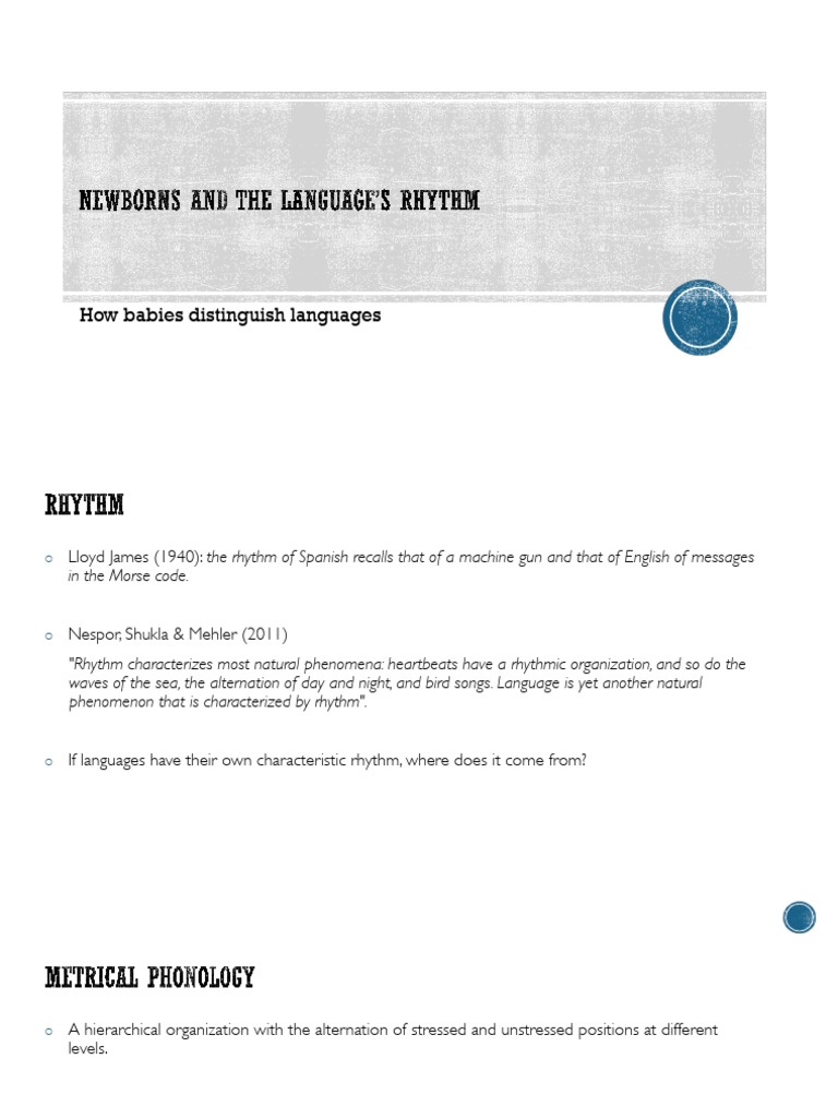 02. Languages Rhythm | PDF | Syllable | Stress (Linguistics)