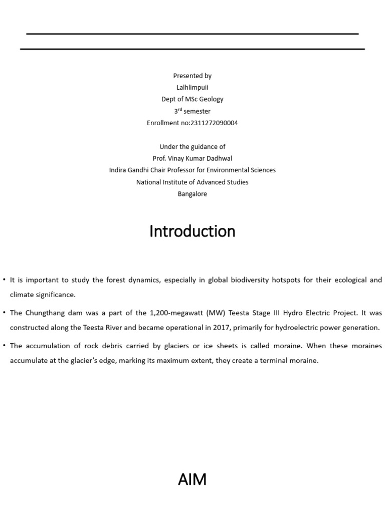 Geohazard Impact on Deforestation at Chungthang | PDF | Glacier | Earth ...