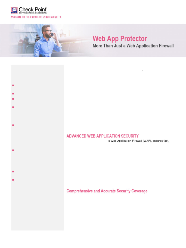 Checkpoint Webapp Protector Datasheet | PDF | Security | Computer Security