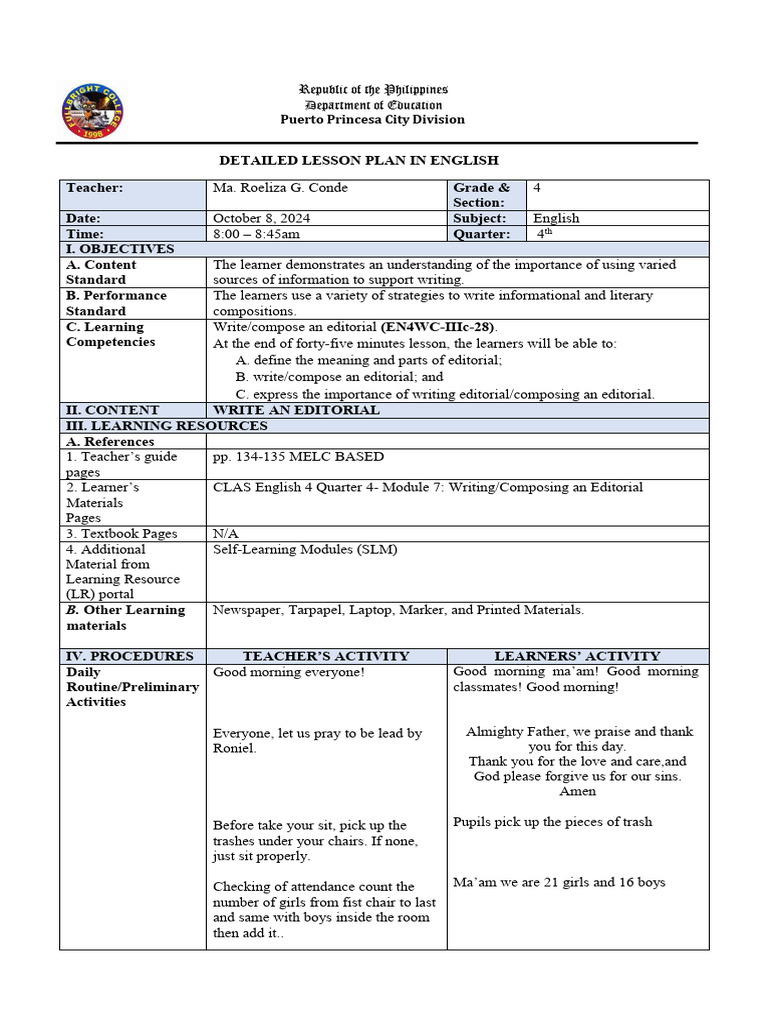 ROELIZA CONDE FS2 LP 0CT 8 PRINT - Copy - PDF RRRRR | PDF | Argument ...