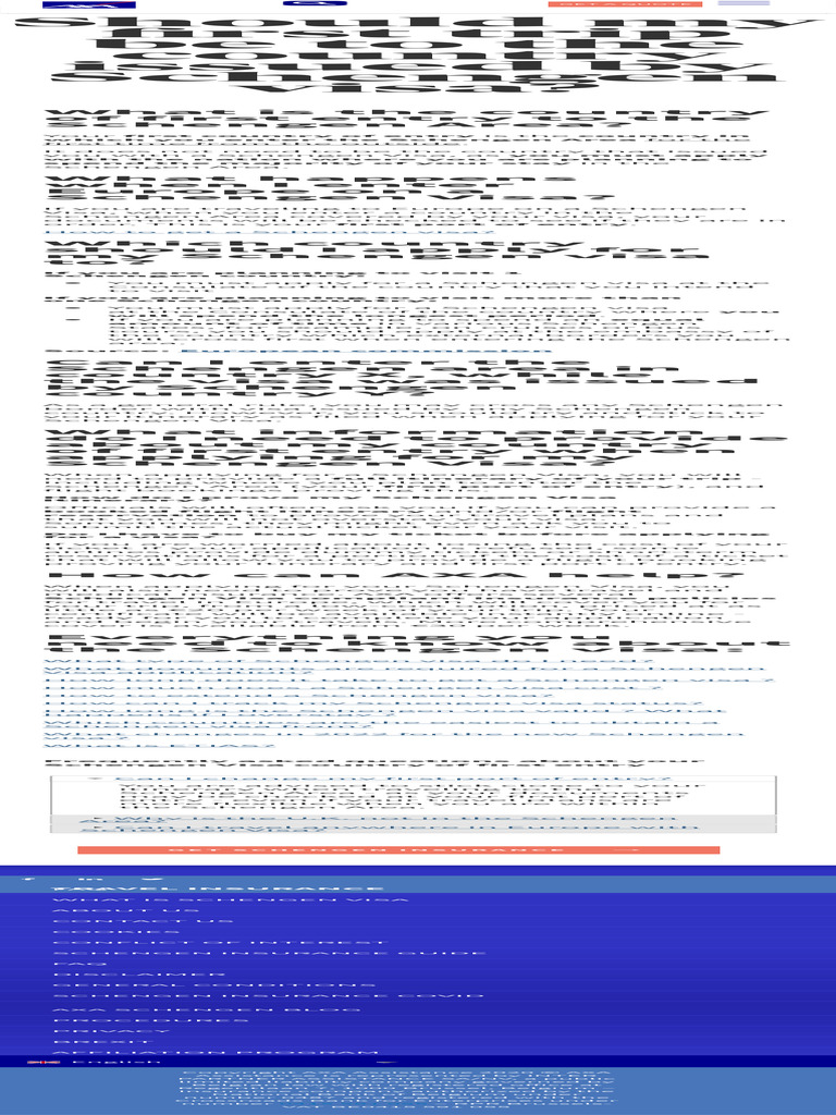 Schengen Visa Country of First Entry What Are The Rules | PDF | Travel ...