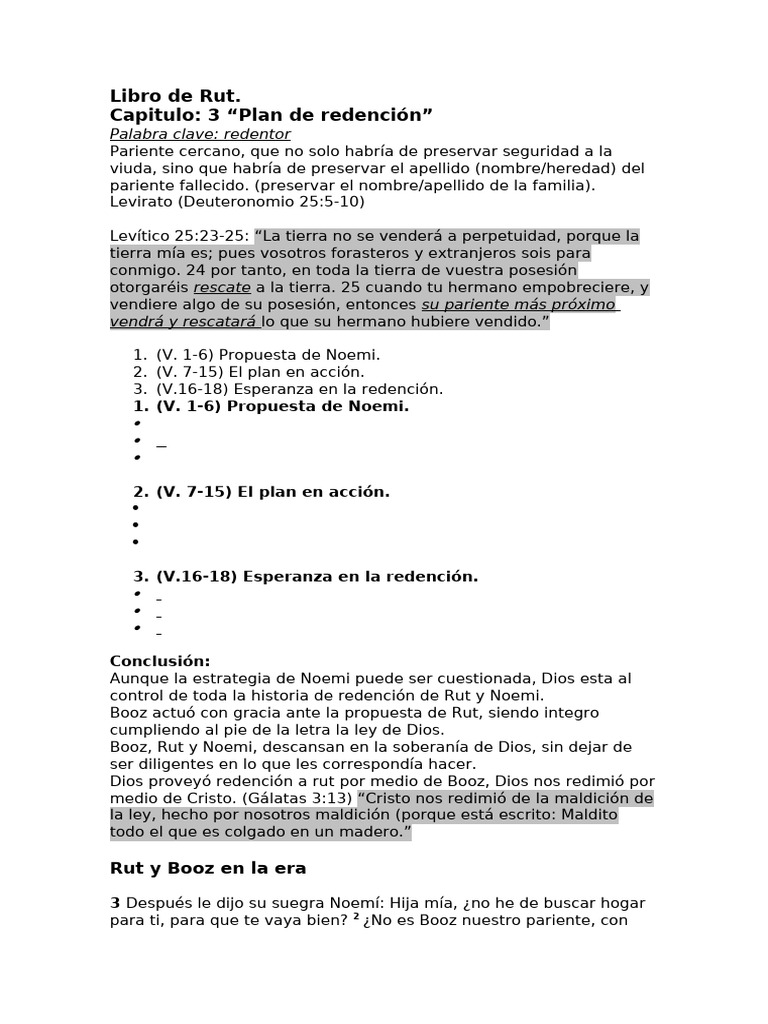 Estudio Biblico-Rut-Capitulo 3 | PDF | Rut (figura bíblica)