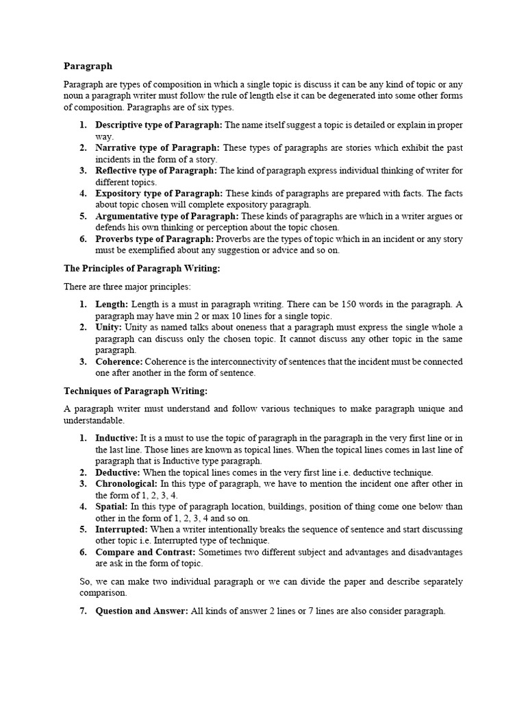 17-Paragraph Writing | PDF | Paragraph | Cognition