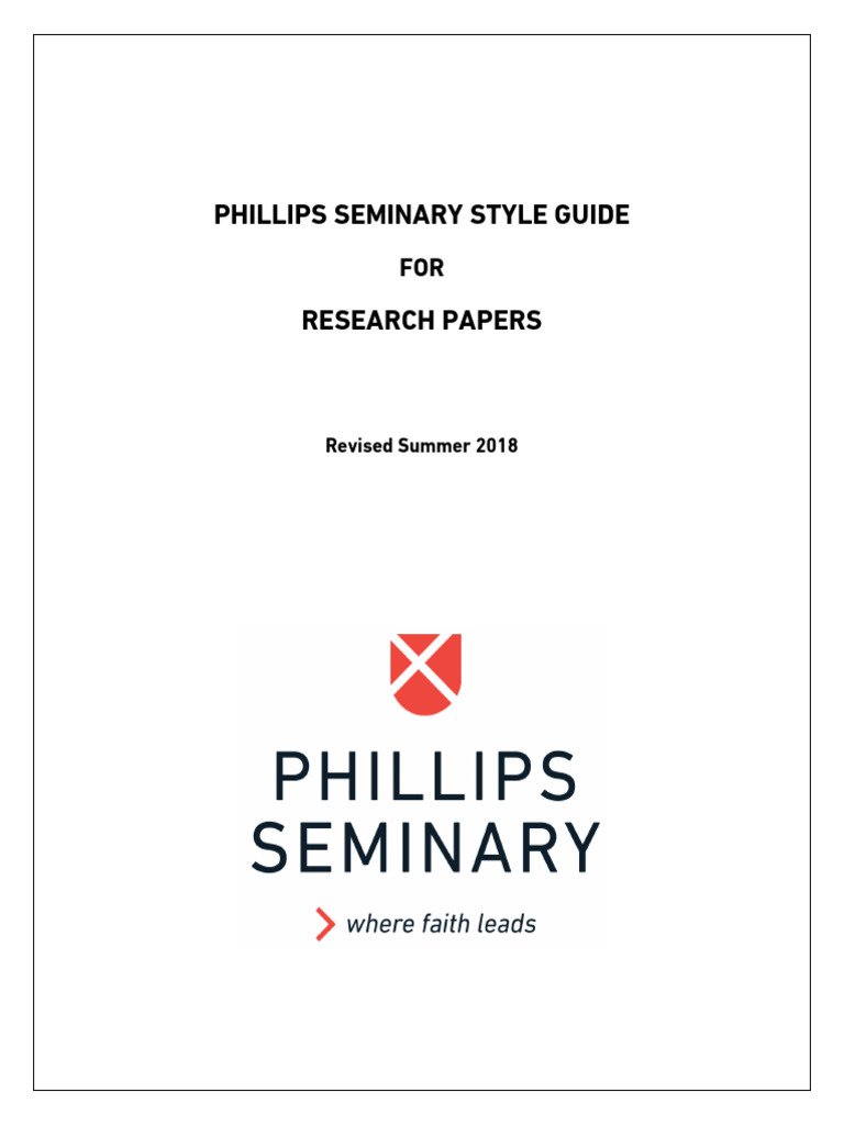 Phillips Style Guide Summer 2018 - Final Rev - ocrJE | PDF | Citation ...