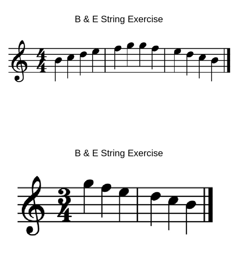 B - E String Exercise | PDF